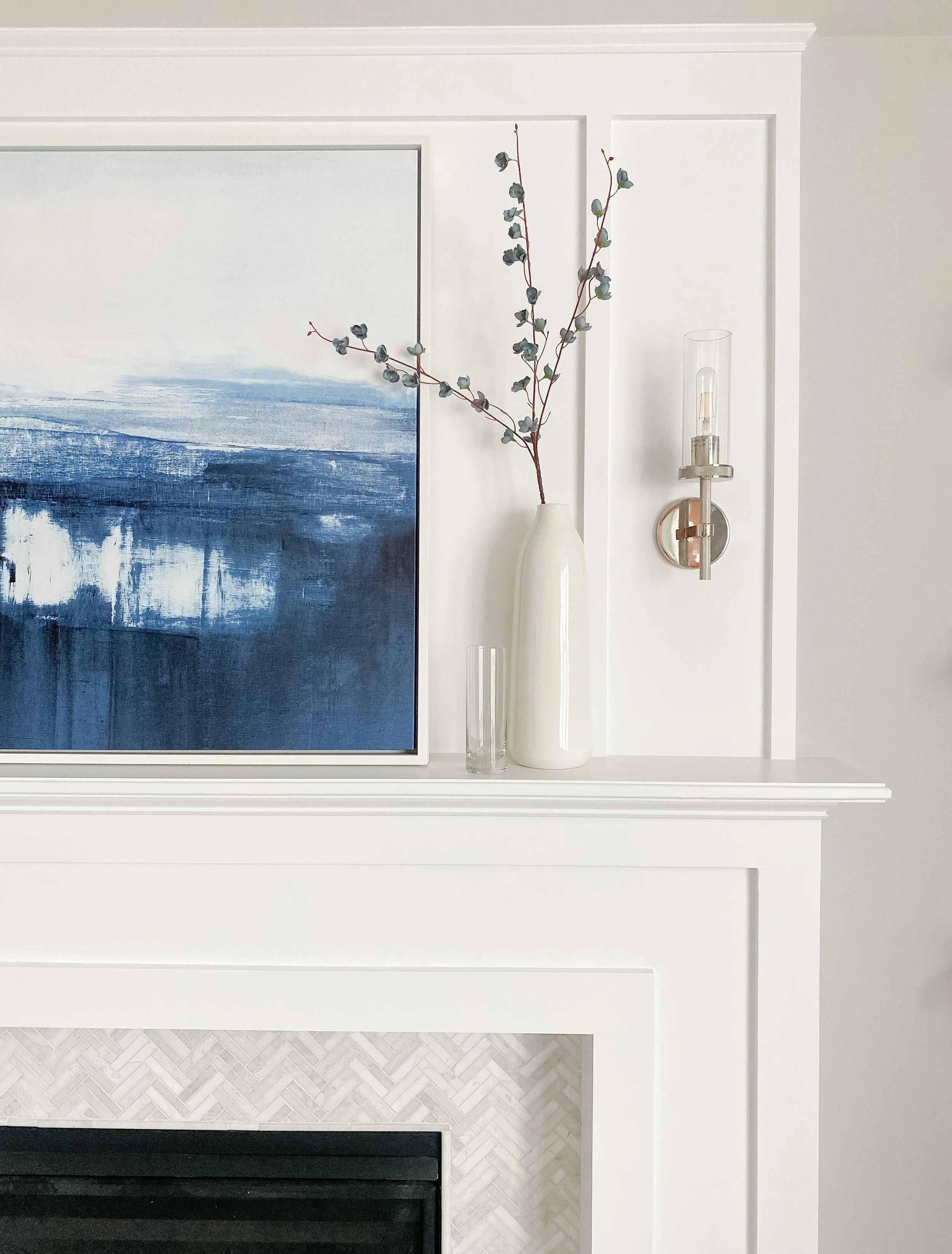 Fireplace Mantle Makeover — Bella Via Design
