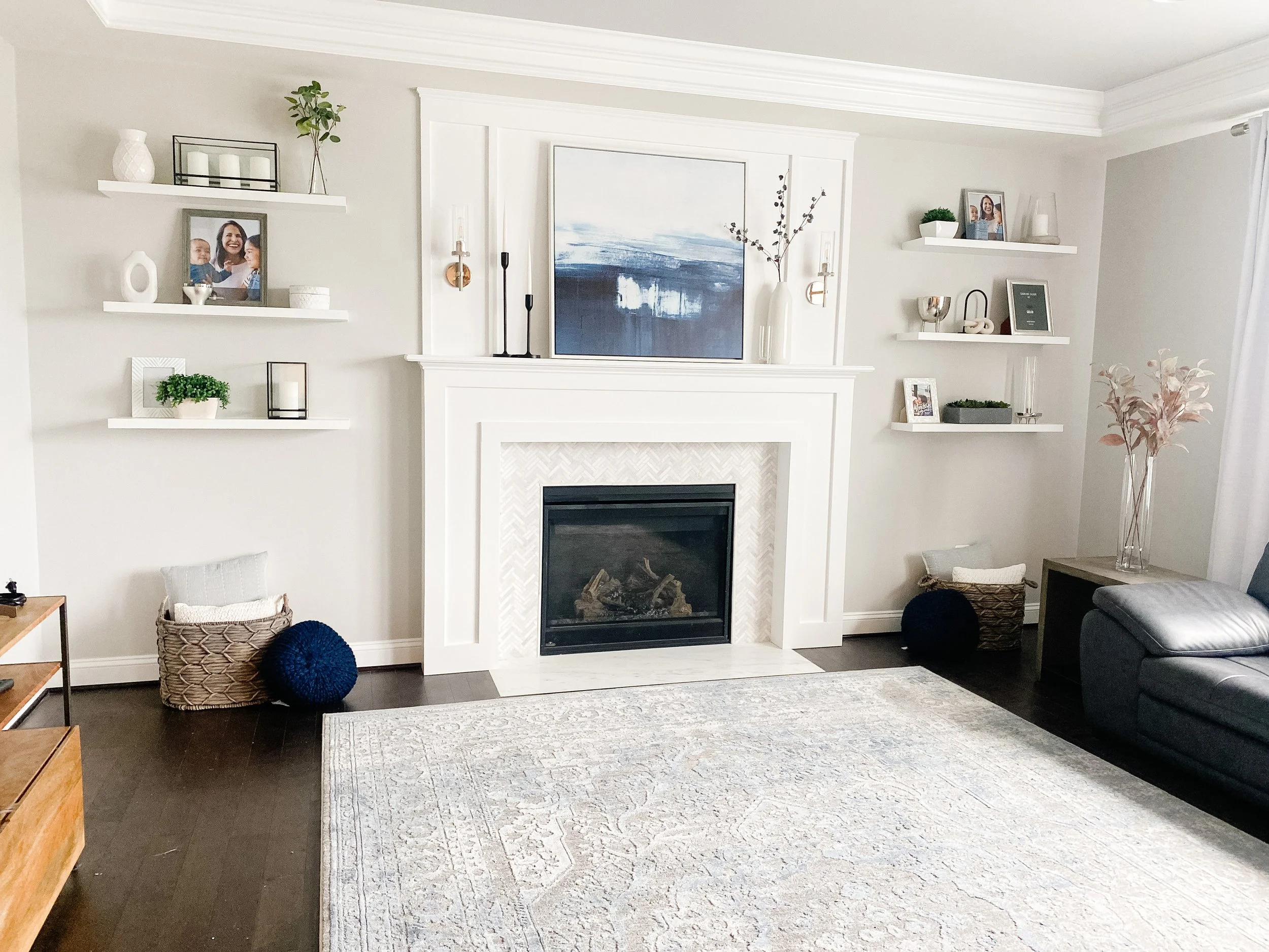 Fireplace Mantle Makeover — Bella Via Design