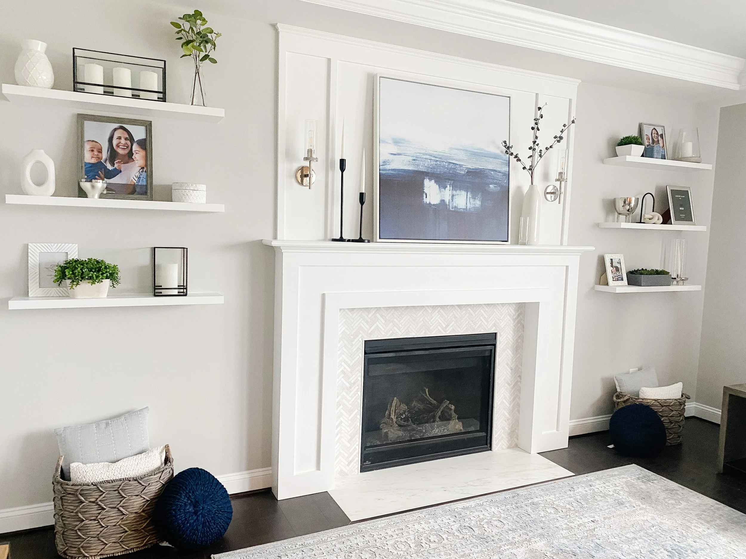 Fireplace Mantle Makeover — Bella Via Design
