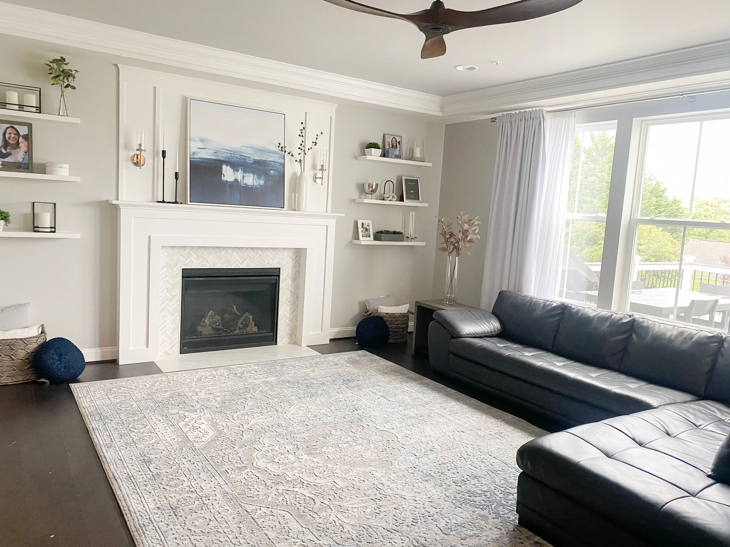Fireplace Mantle Makeover — Bella Via Design