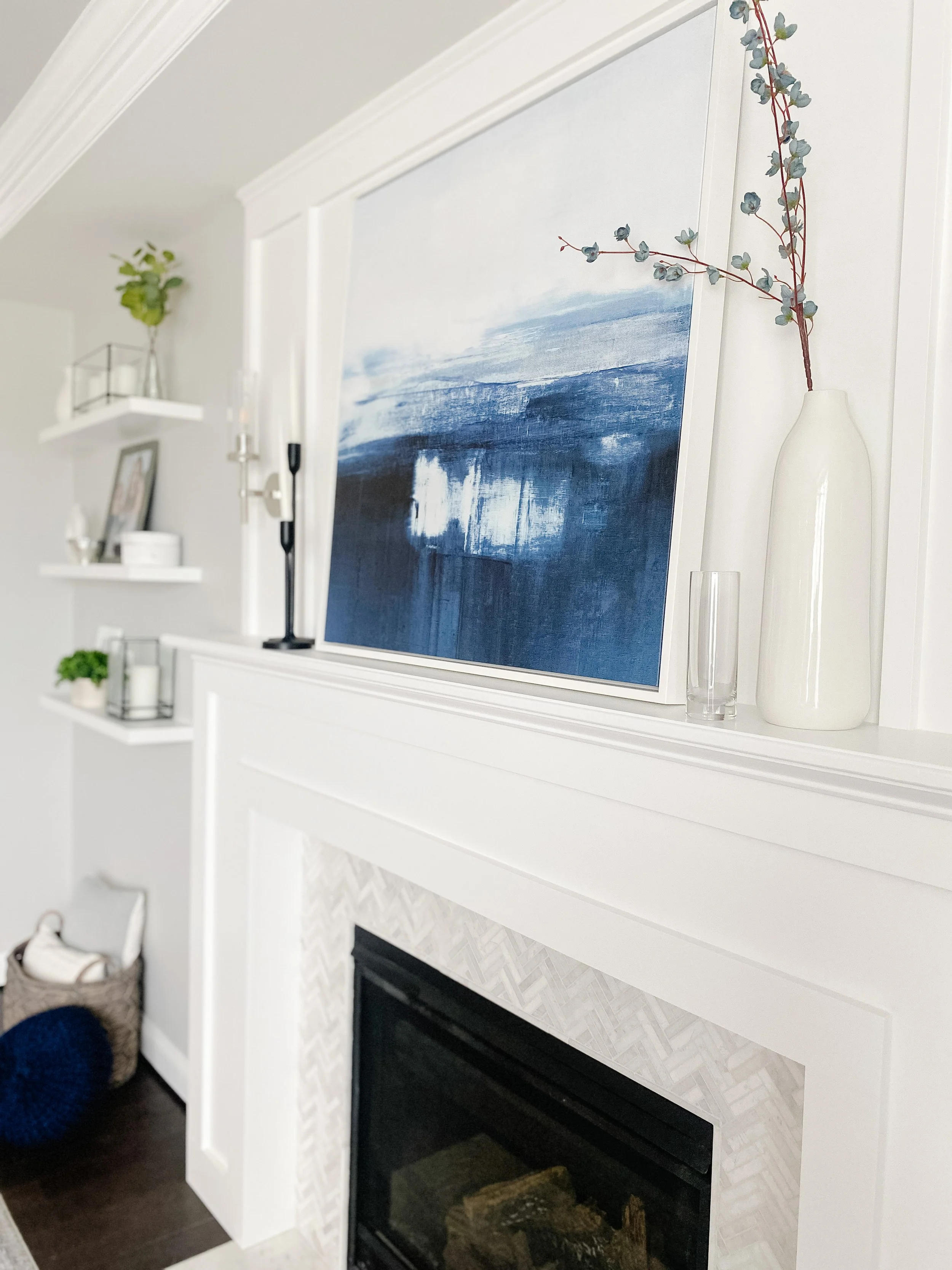 Fireplace Mantle Makeover — Bella Via Design