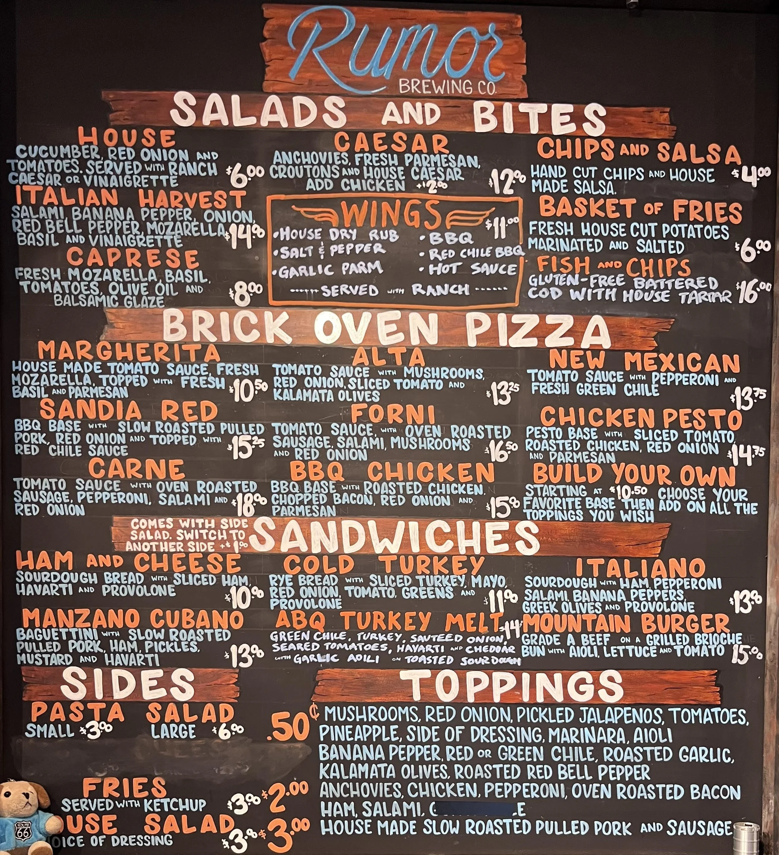 Food — Rumor Brewing Co.