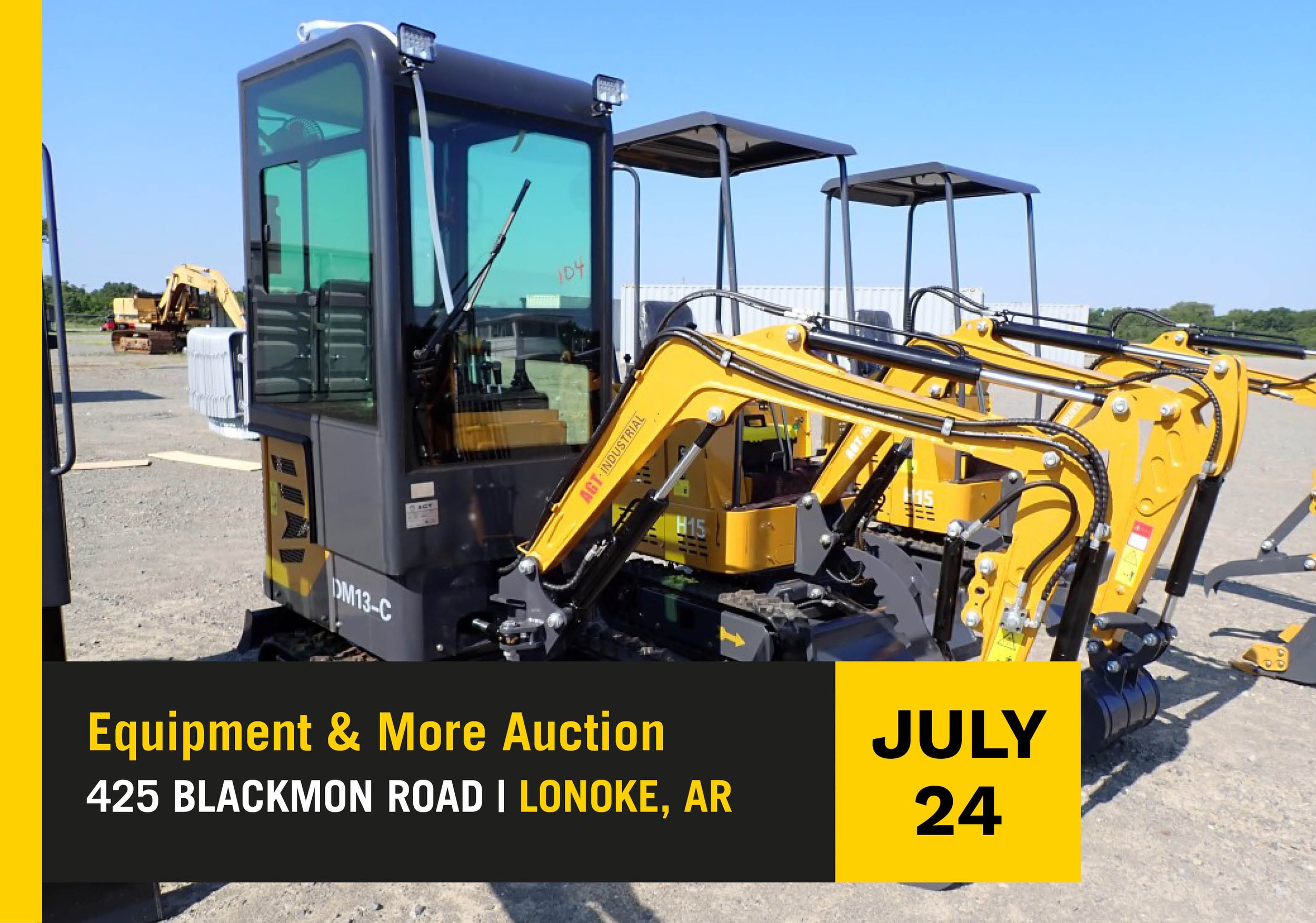 Construction Equipment Auction in Muskogee, Oklahoma Online Only — Blackmon Auctions