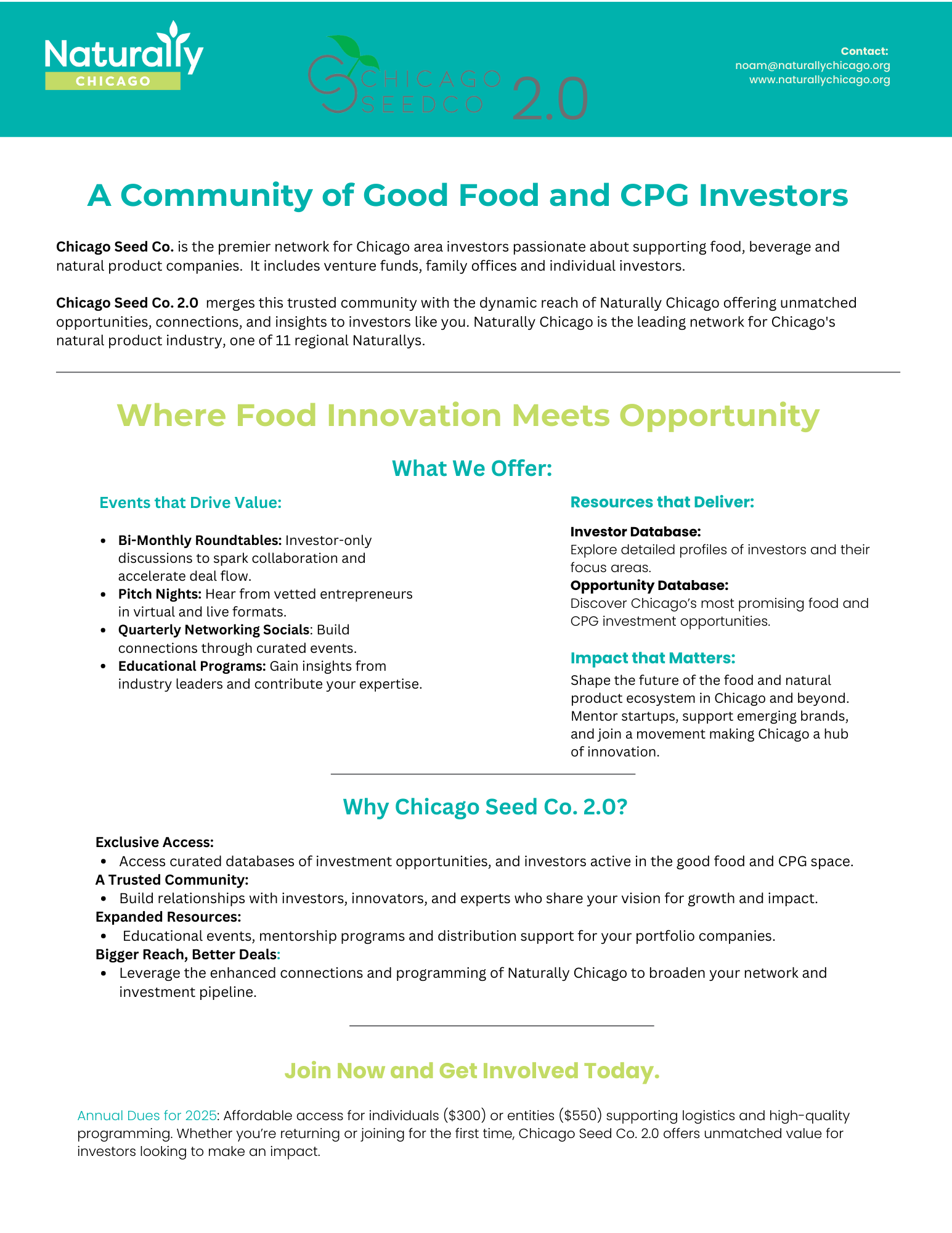 Good Food and Natural Product Industry - Naturally Chicago