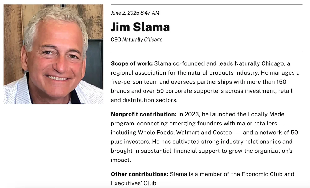Jim Slama Named Notable Leader In Philanthropy By Crain’s