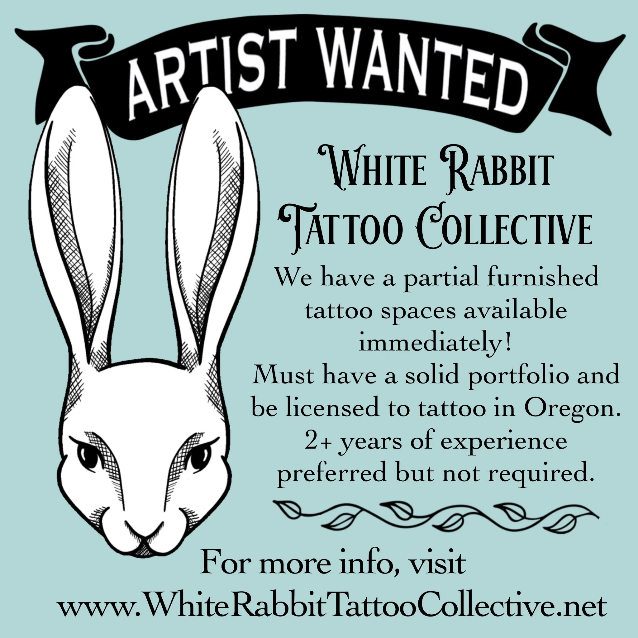 White Rabbit Tattoo Designs