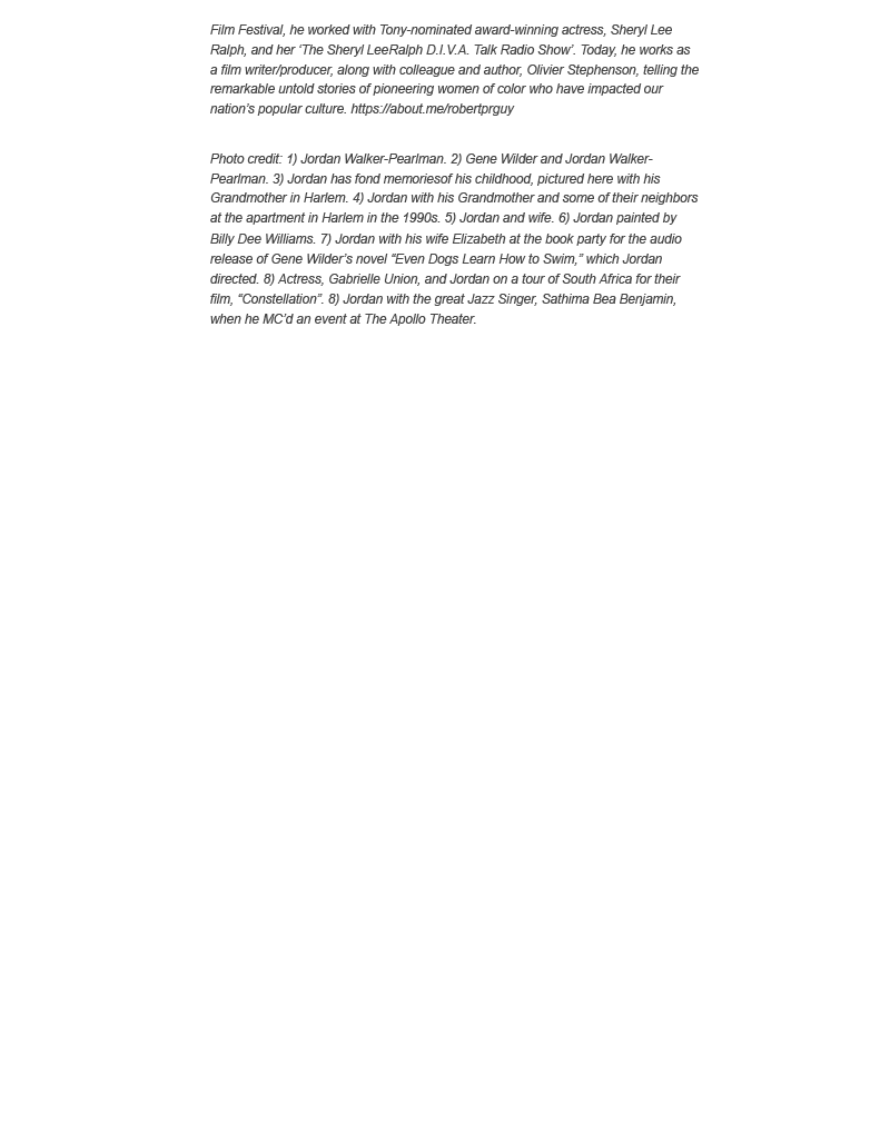 Robert’s World: Jordan Walker-Pearlman – A Native Son Returns To Harlem ...