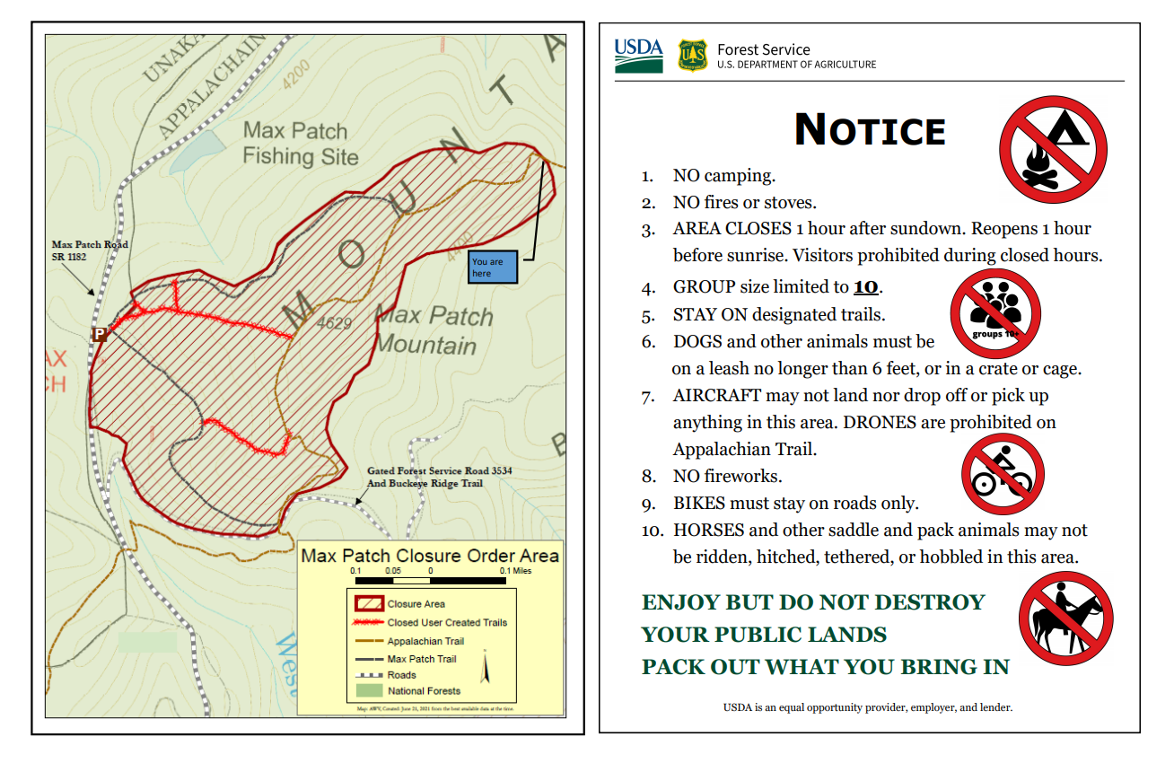 Max Patch Closures and Updates — Max Patch, NC