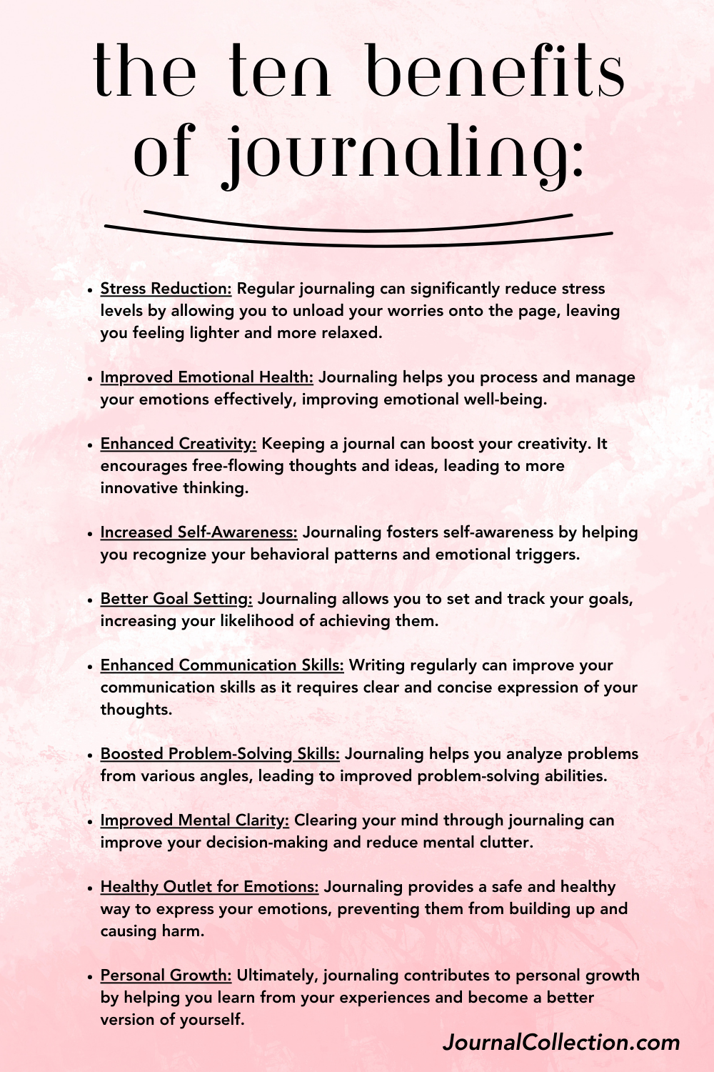 The Transformative Power of Journaling: 10 Benefits for a Healthier ...