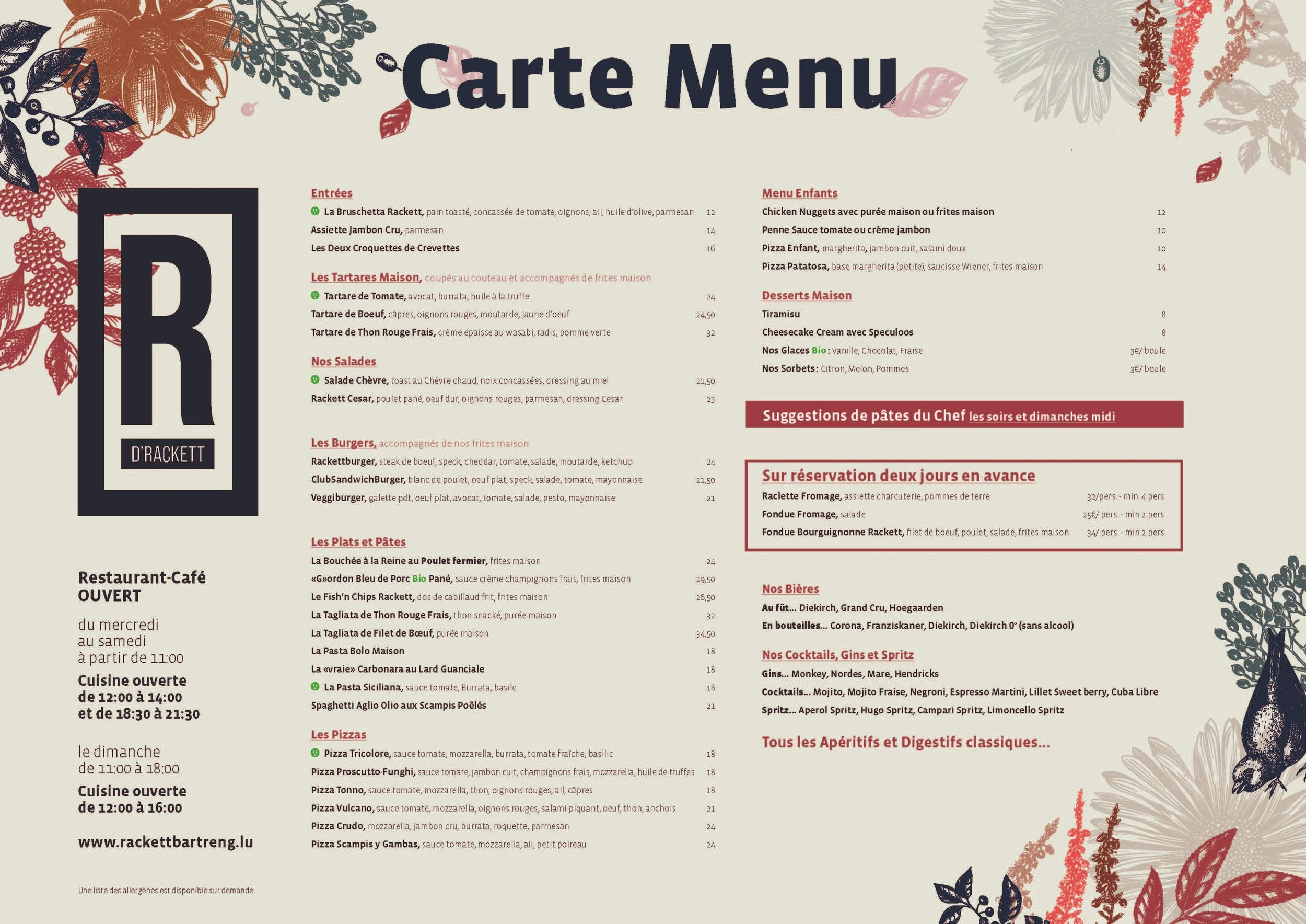 Carte — Rackett