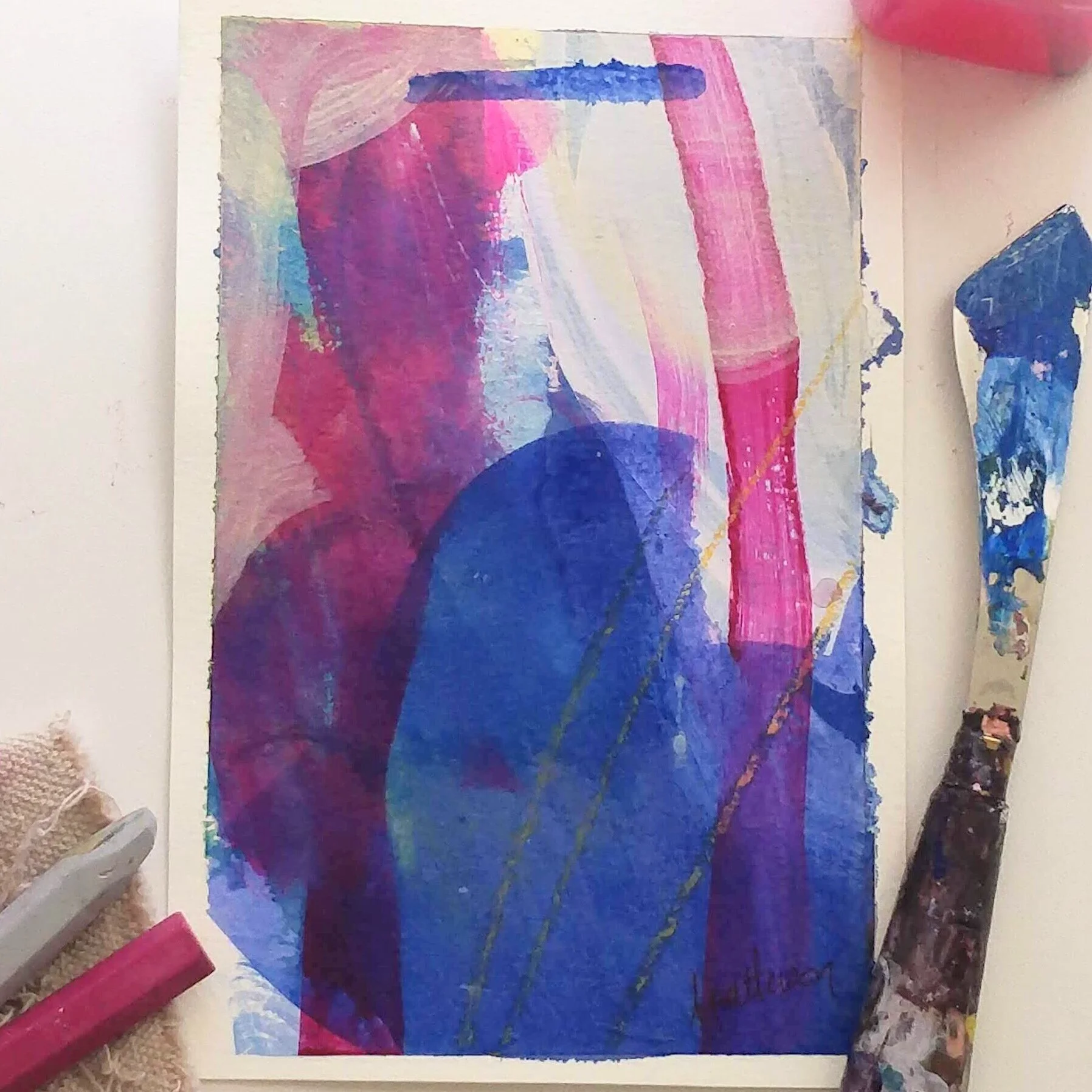 Brandy M Patterson is the artist that paints what she hears in music.