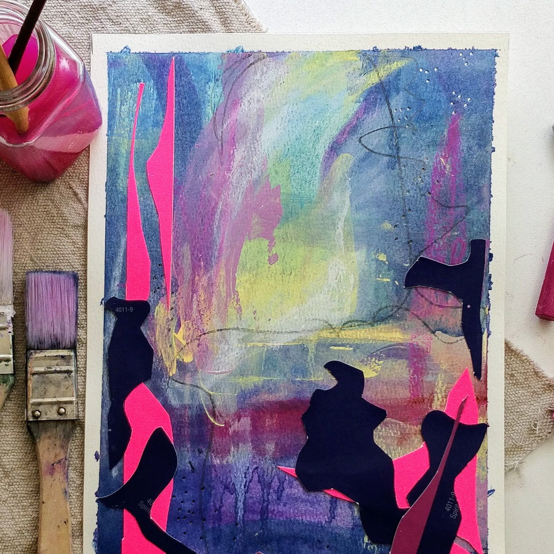 Brandy M Patterson is the artist that paints what she hears in music.