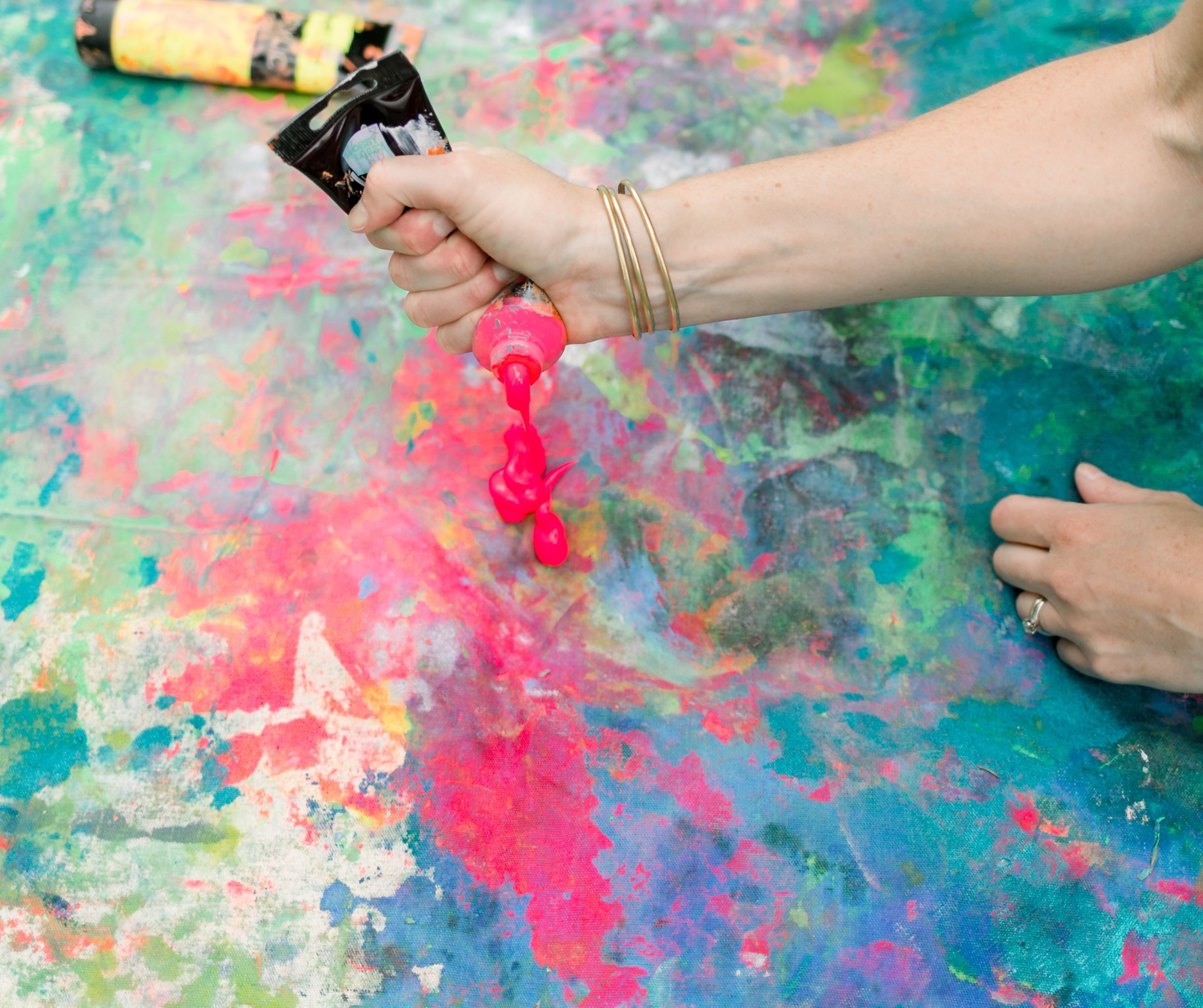 Brandy M Patterson is the artist that paints what she hears in music.