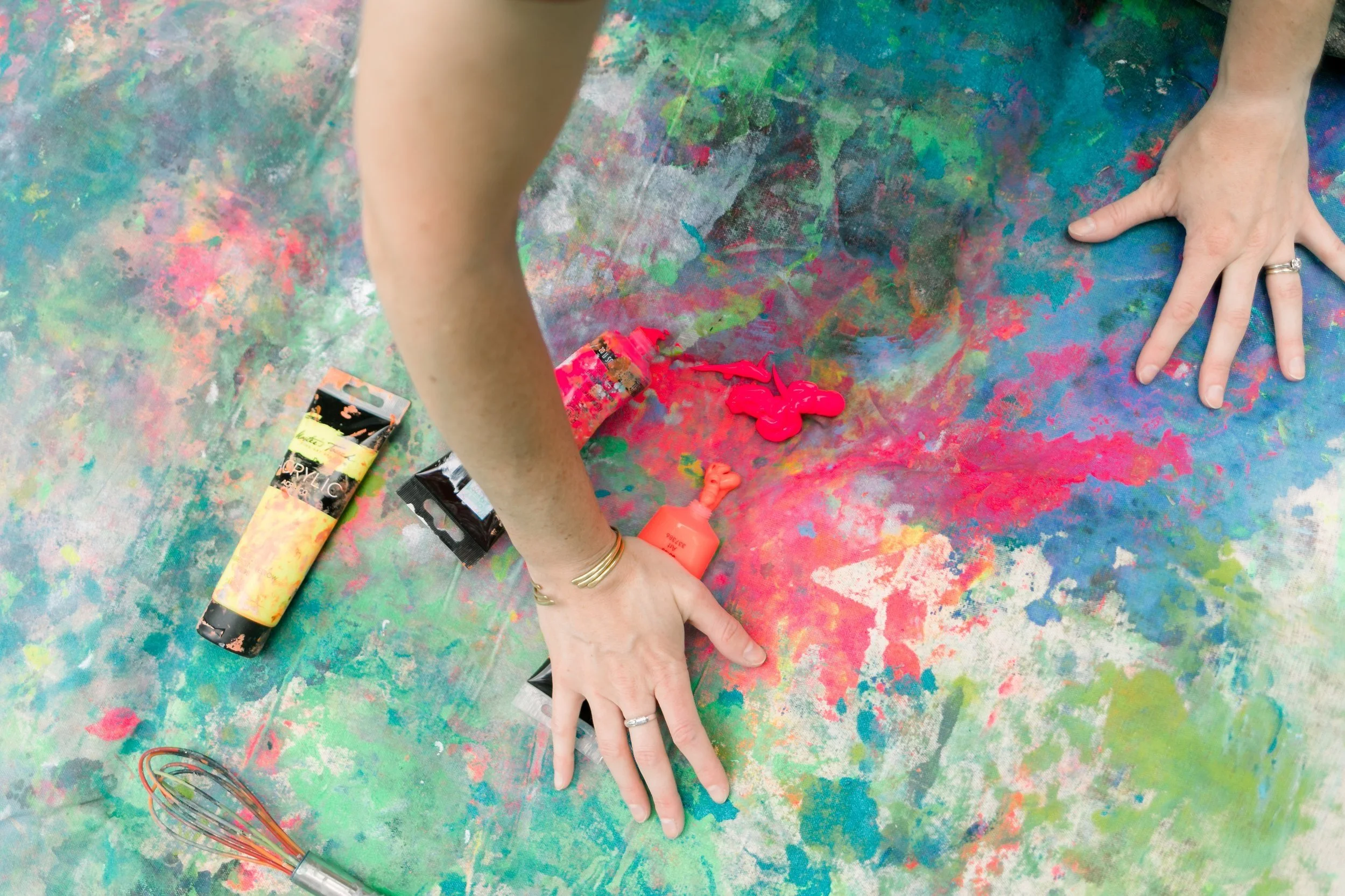 Brandy M Patterson- The artist painting what she hears.