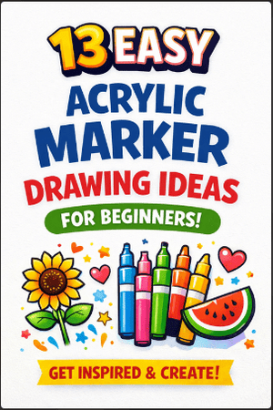13 Easy Acrylic Marker Drawing Ideas for Beginners