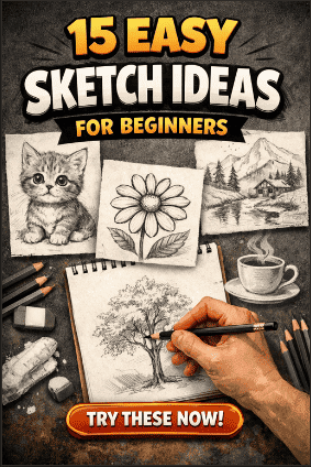 15 Easy Sketch Ideas for Beginners to Try Today