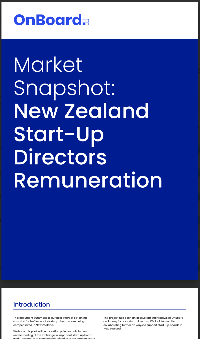 Kiwi Start-up Board Directors paid up to $30,000 NZD per year, new ...