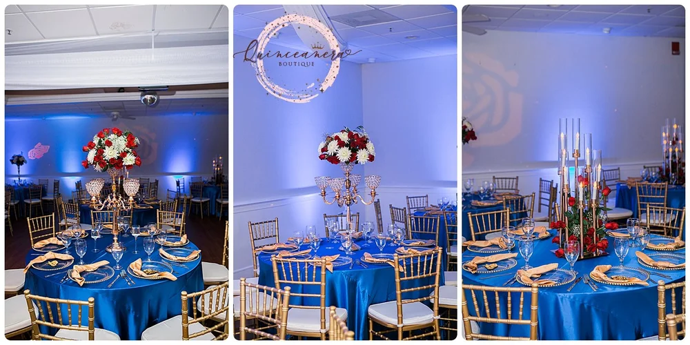 Quinceanera Table Decorations Blue