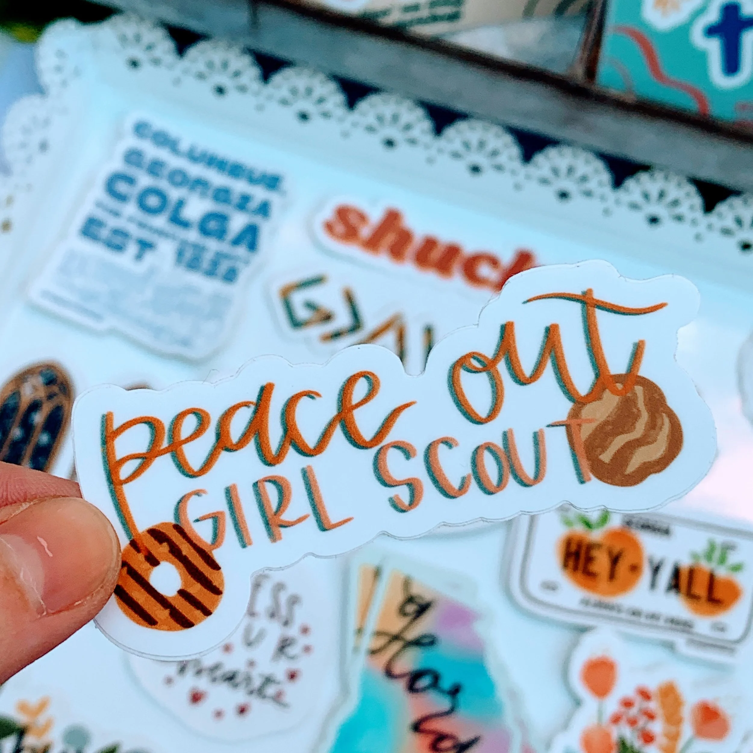 Peace Out Sticker — Wickline's