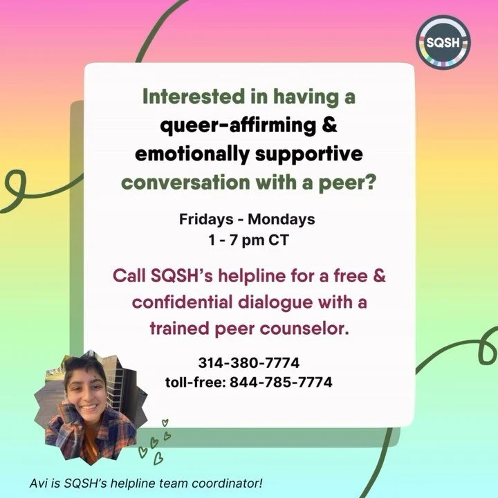 SQSH (St. Louis Queer+ Support Helpline)