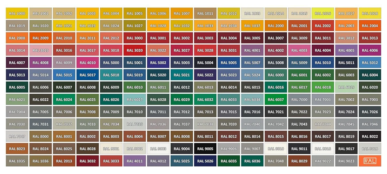 Powder Coat Ral Color Chart