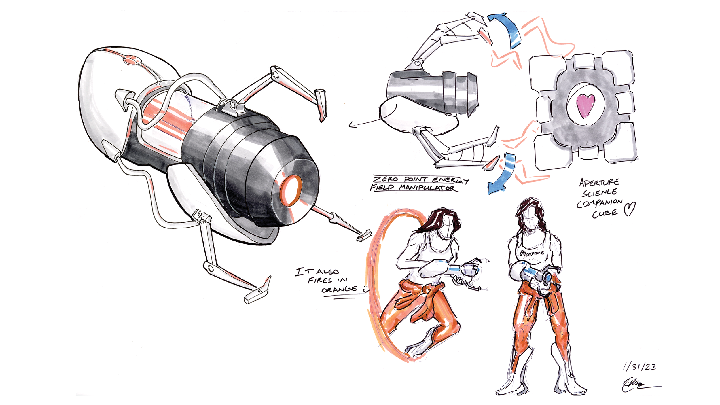 Portal Gun Concept Art