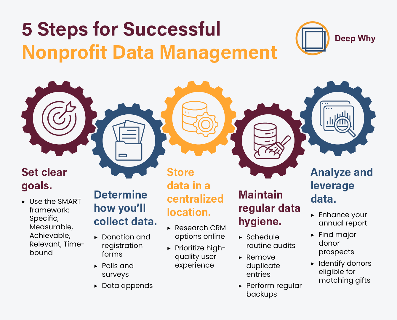 Nonprofit Data Management: A Guide to Harnessing Your Data — Deep Why ...