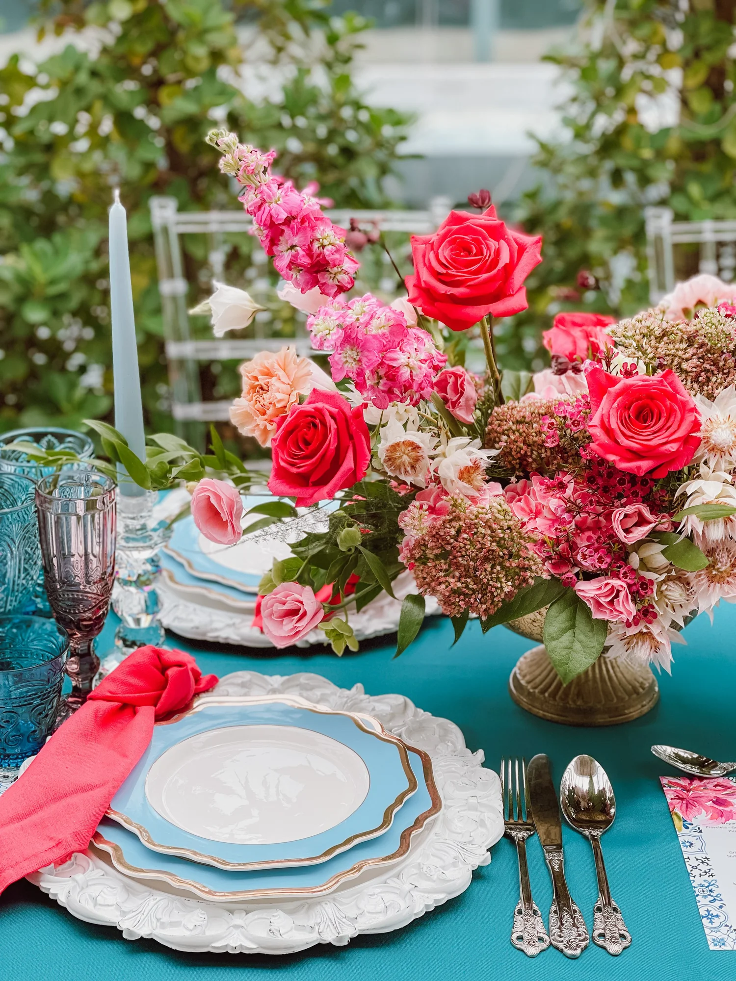 Coastal Santorini Table Styling — ESTILO & CO
