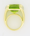 Contemporary Large Peridot Ring — Designers of Bespoke Jewelry