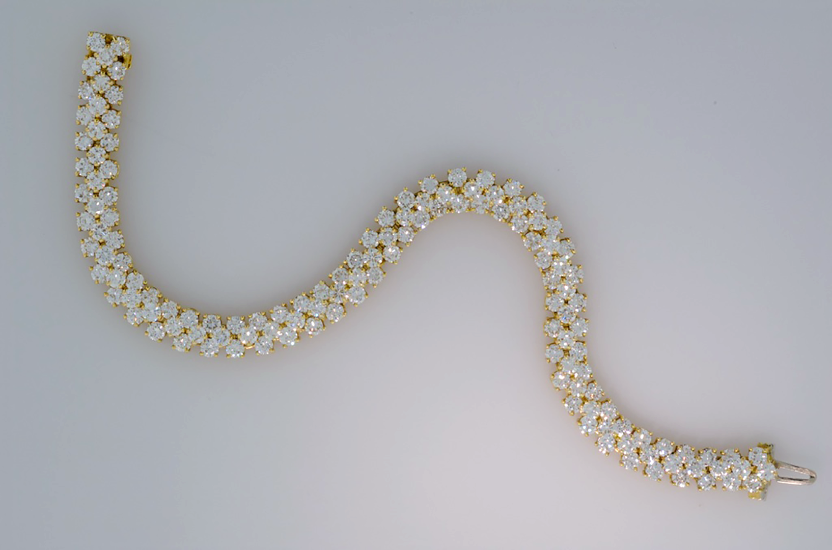 Diamond Three Row Flexible Bracelet — Designers of Bespoke Jewelry