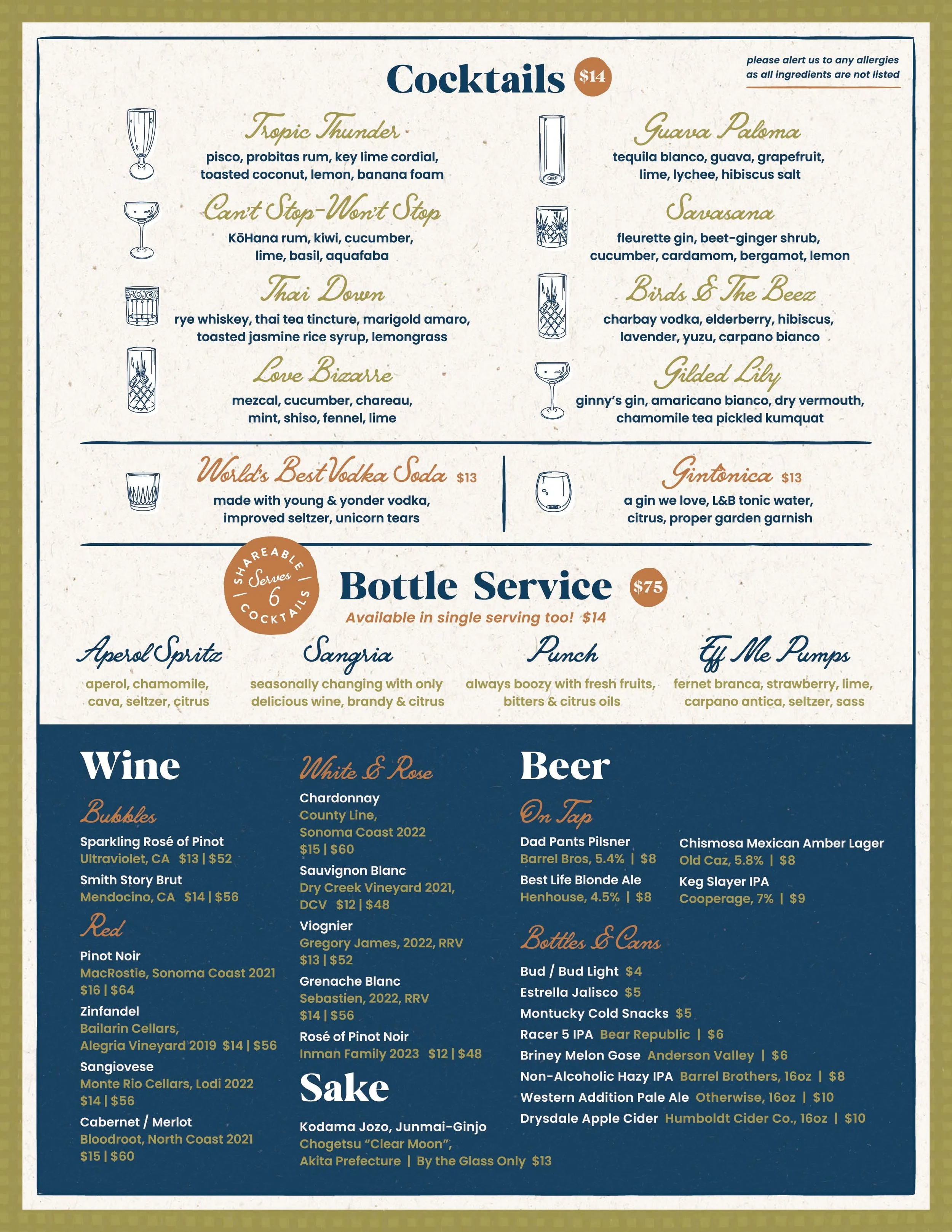 The Menu — LO & BEHOLD