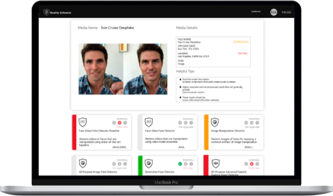 Reality Defender — Enterprise-Grade Deepfake Detection
