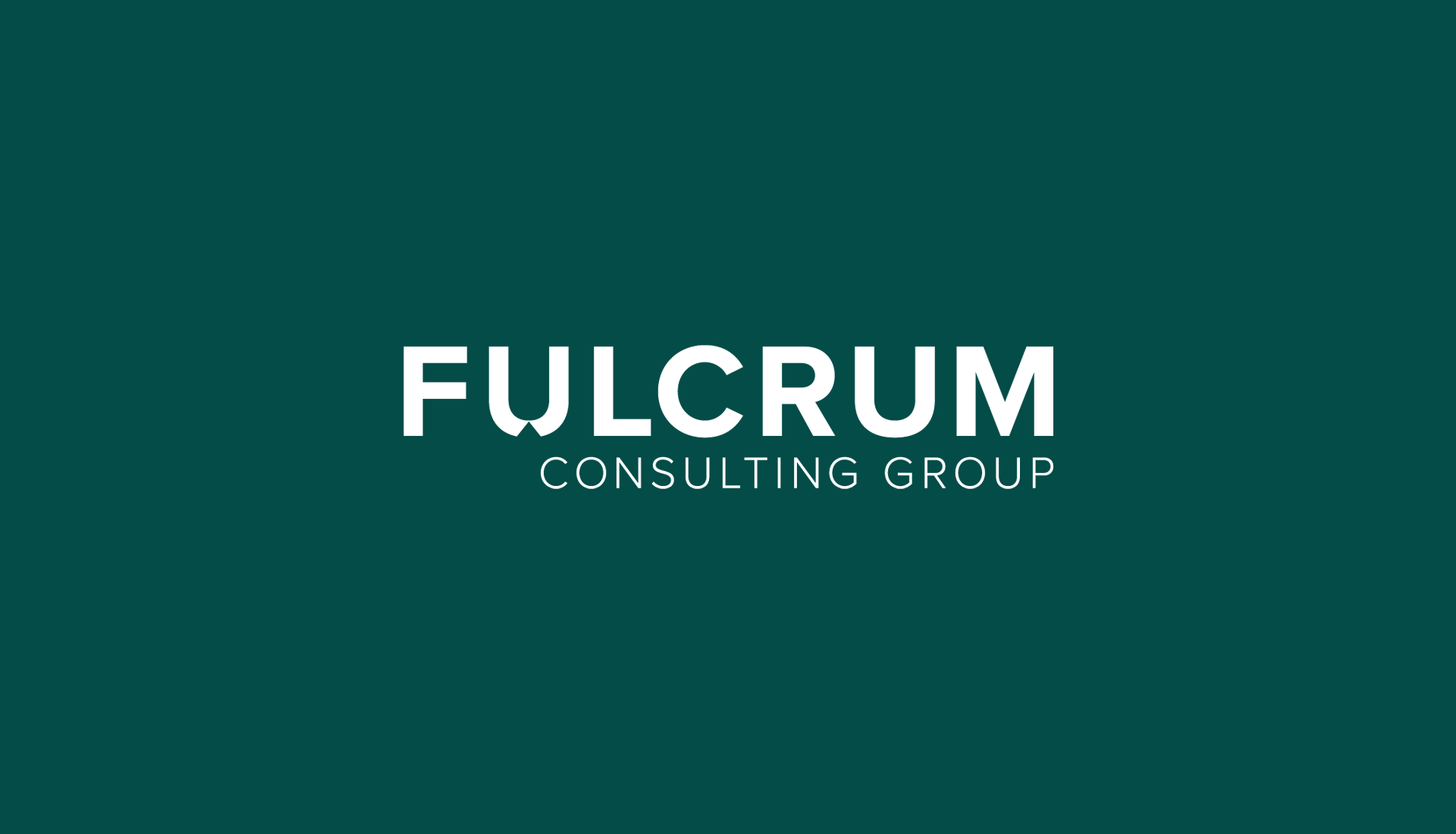 Fulcrum Consulting Group Branding — Famous Victory Branding & Design
