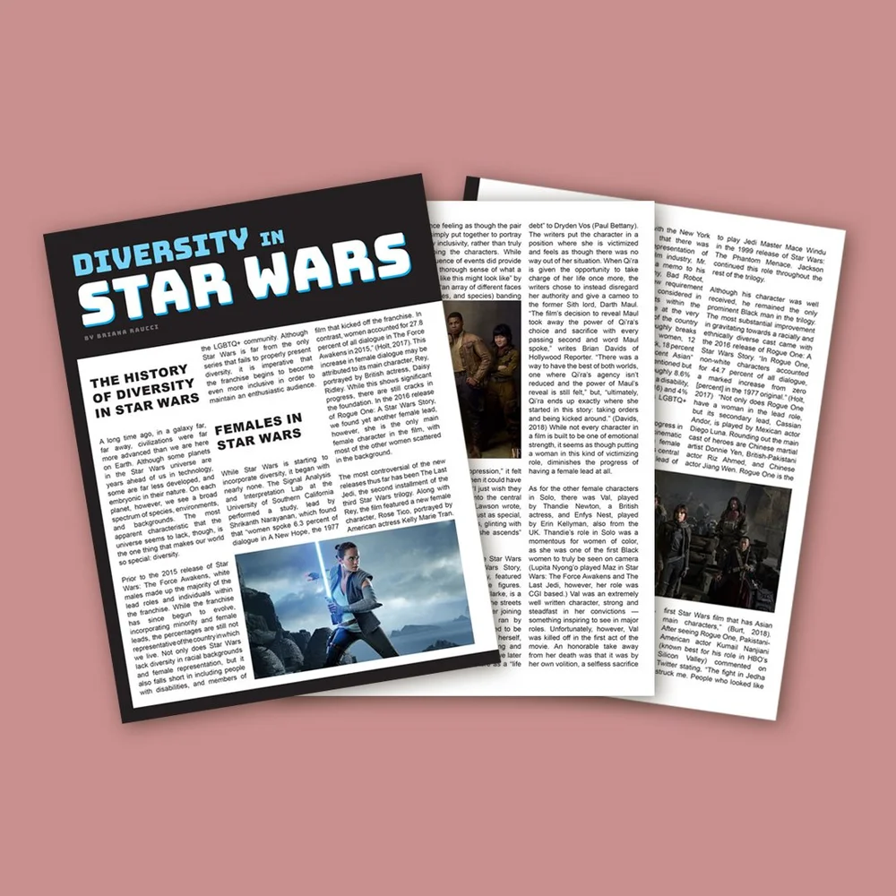 Diversity in Star Wars — Briana Raucci