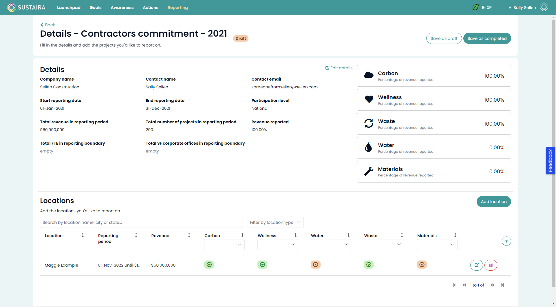 Contractors Commitment — Sustaira