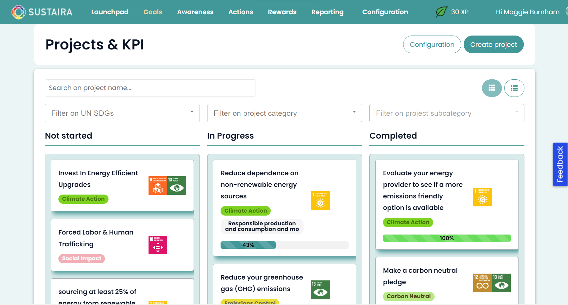 Modular AI-Powered Sustainability Platform — Sustaira
