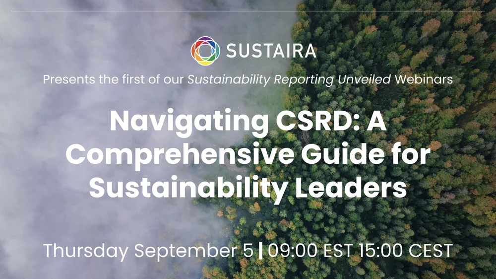Webinar | Mastering CSRD Reporting: Best Practices & Insights Webinar — Sustaira