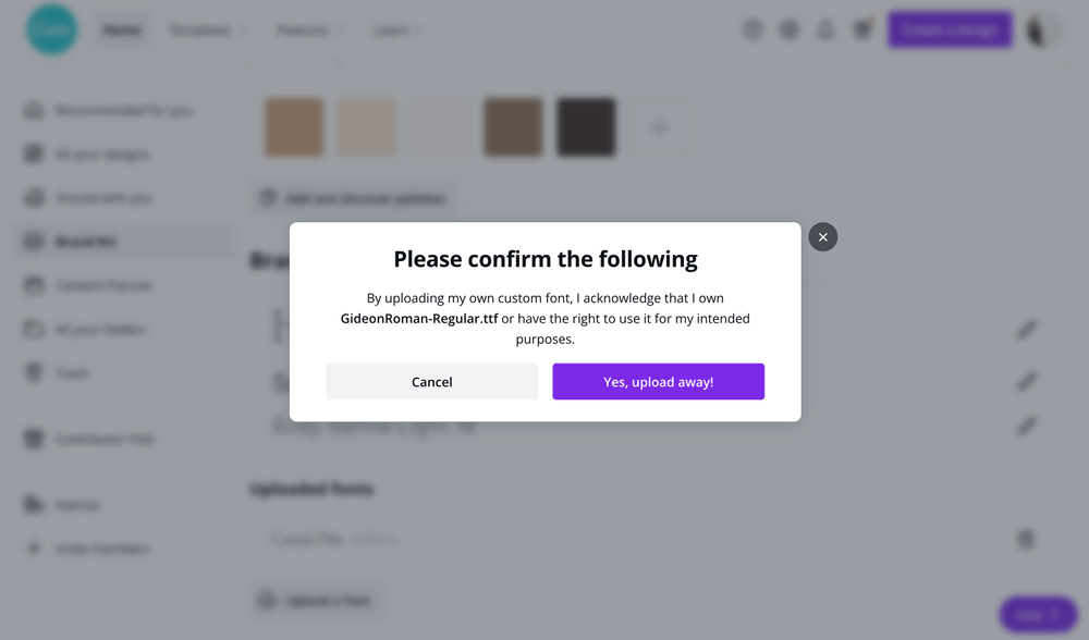How to Upload Font to Canva ( Video Tutorial )