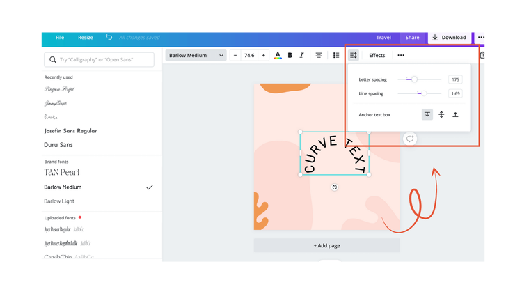 How To Curve Tex In Canva (Easy Vido Tutorial)