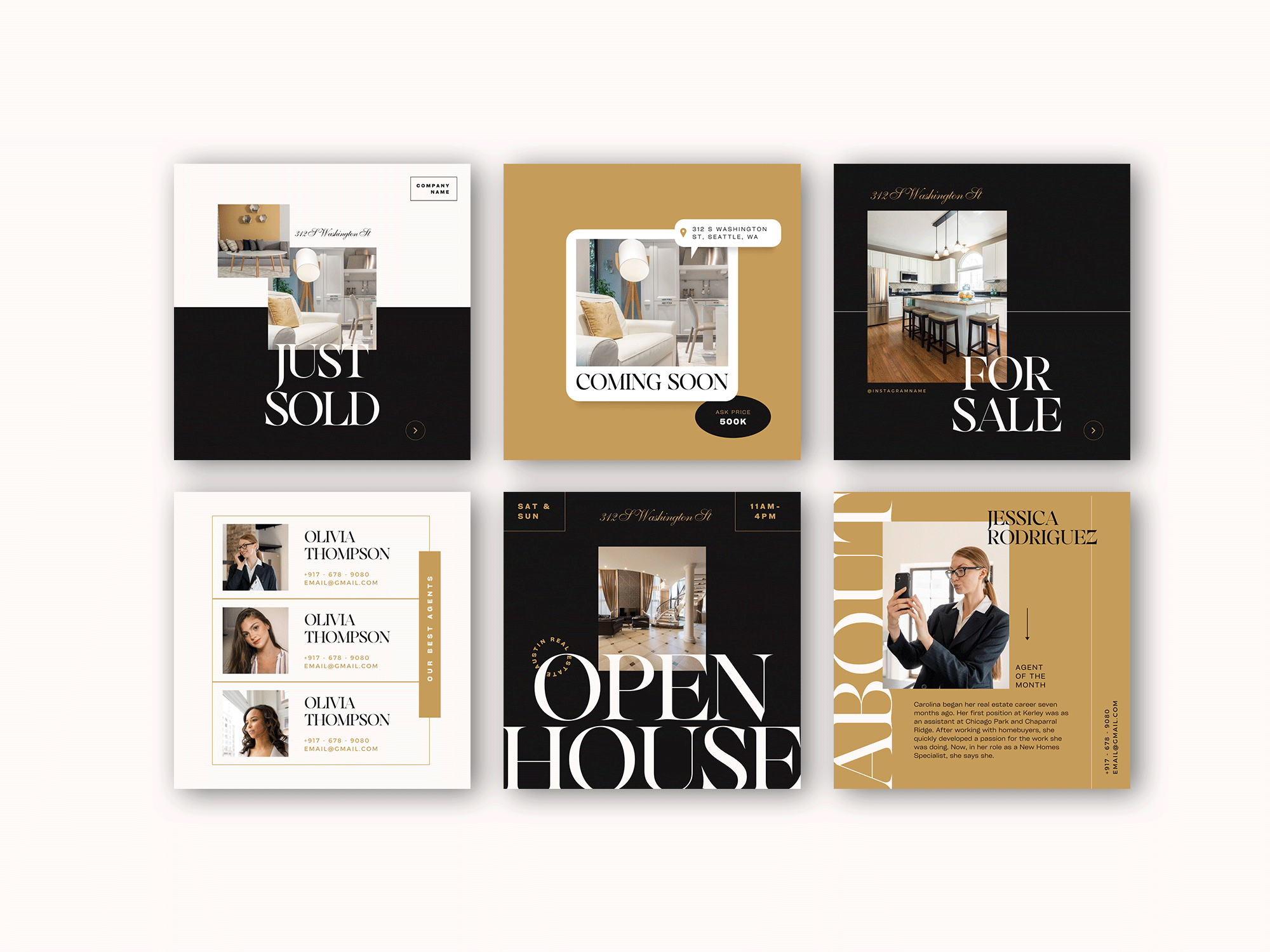 Real Estate Templates — Canva Instagram Templates ( Beautiful Designs ...