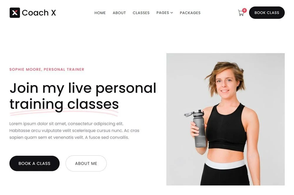 17+ Best Personal Trainer Website Template and Examples