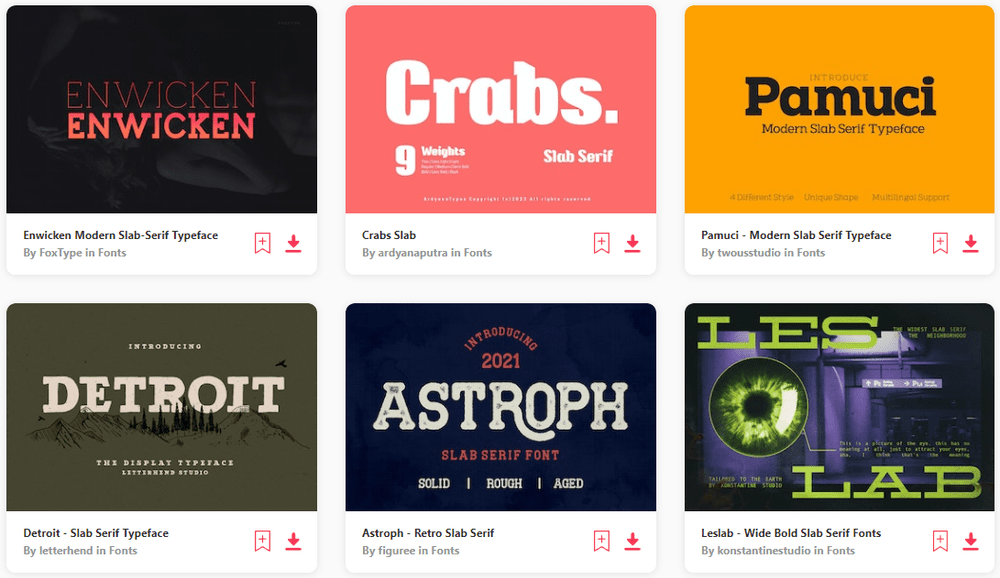 71 Best Slab Serif Fonts For A Bold And Unique Look