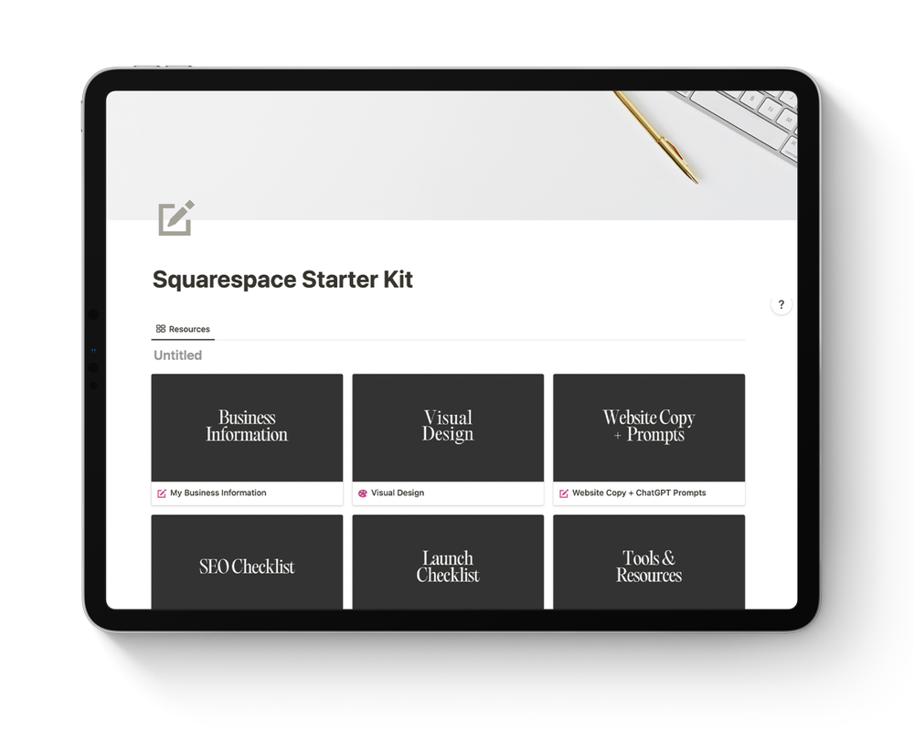 Free Squarespace Starter Kit - Download Now — Shop Squarespace Website ...