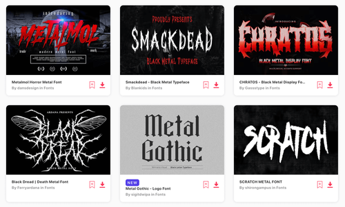 35+ Best Heavy Metal Font to Make Your Design Rock