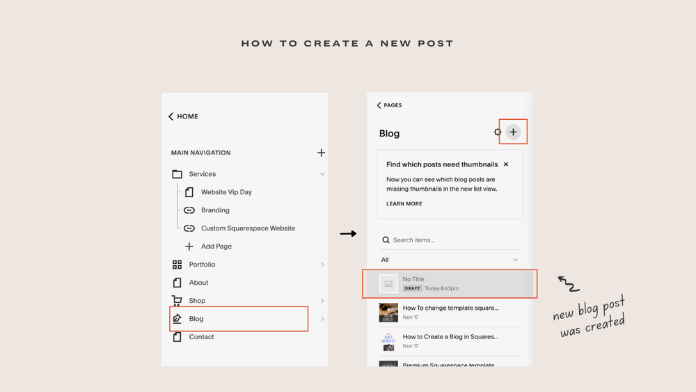How to Create a Blog in Squarespace ( easy video tutorial )