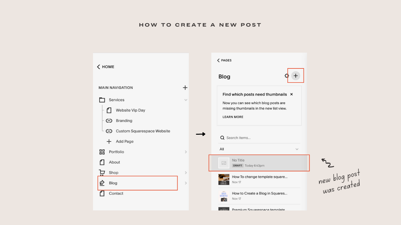 How to Create a Blog in Squarespace ( easy video tutorial )