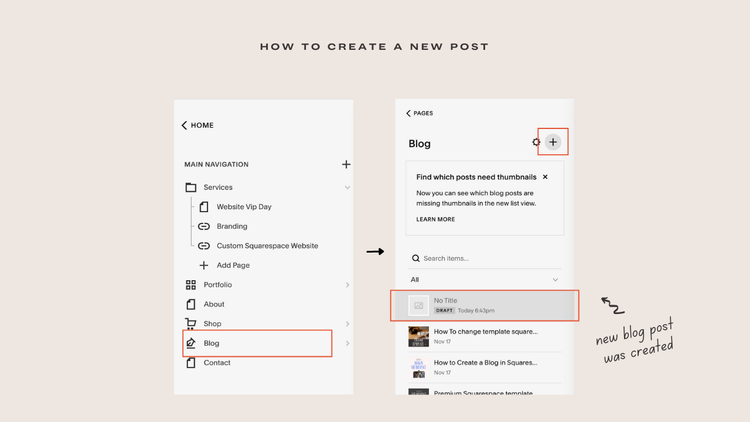 How to Create a Blog in Squarespace ( easy video tutorial )
