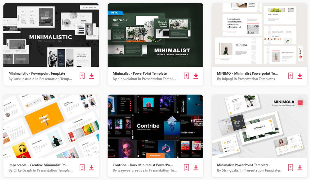 81+ Best Minimalist PowerPoint Templates