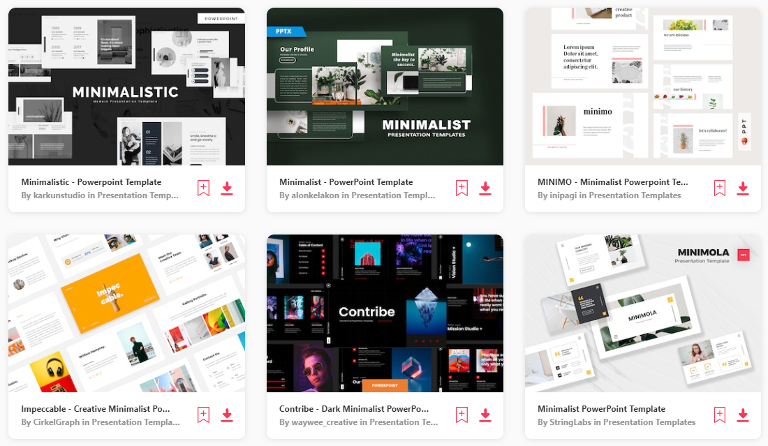 81+ Best Minimalist PowerPoint Templates