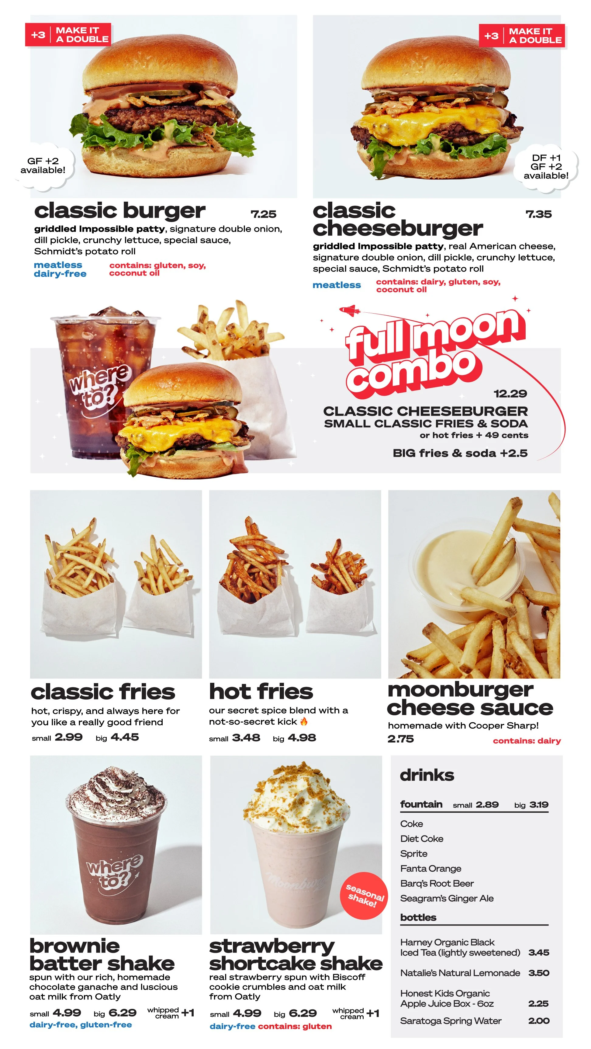 Menu — Moonburger